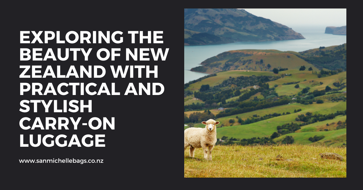 Exploring the Beauty of New Zealand with Practical and Stylish Carry-O ...